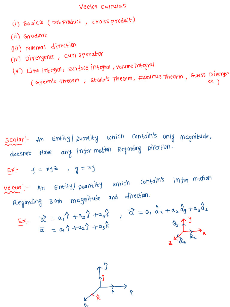 6. VECTOR CALCULUS | PDF