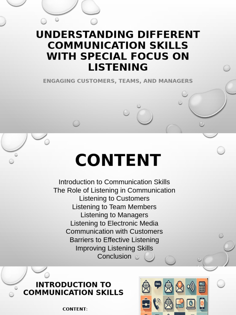 Understanding Different Communication Skills With Special Focus On ...