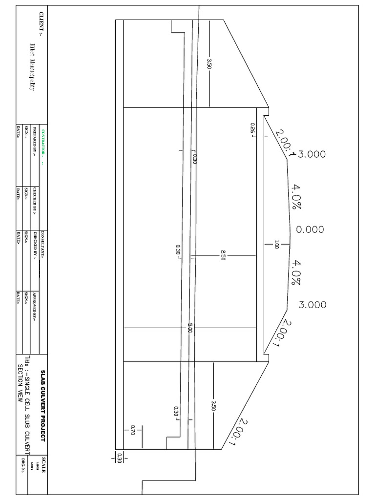 Kibet Slab Culvert Section 1 | PDF