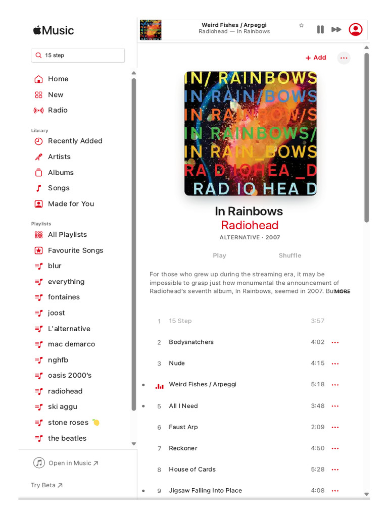 15 Step - Song by Radiohead - Apple Music | PDF