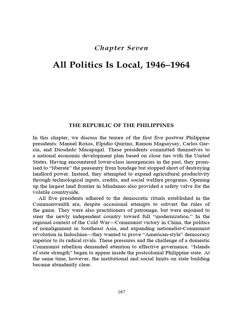 Abinales & Amoroso (2017) - All Politics Is Local 1946-1965 | PDF ...