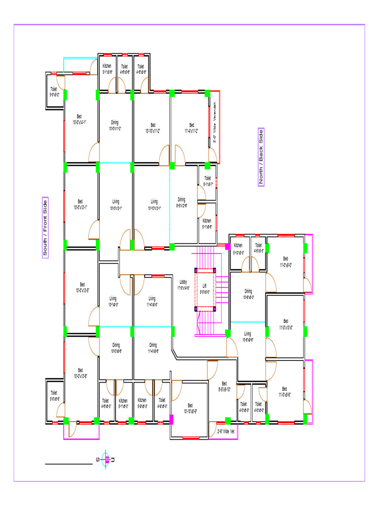 1st. To 6th Floor Plan PDF Formate-Model | PDF