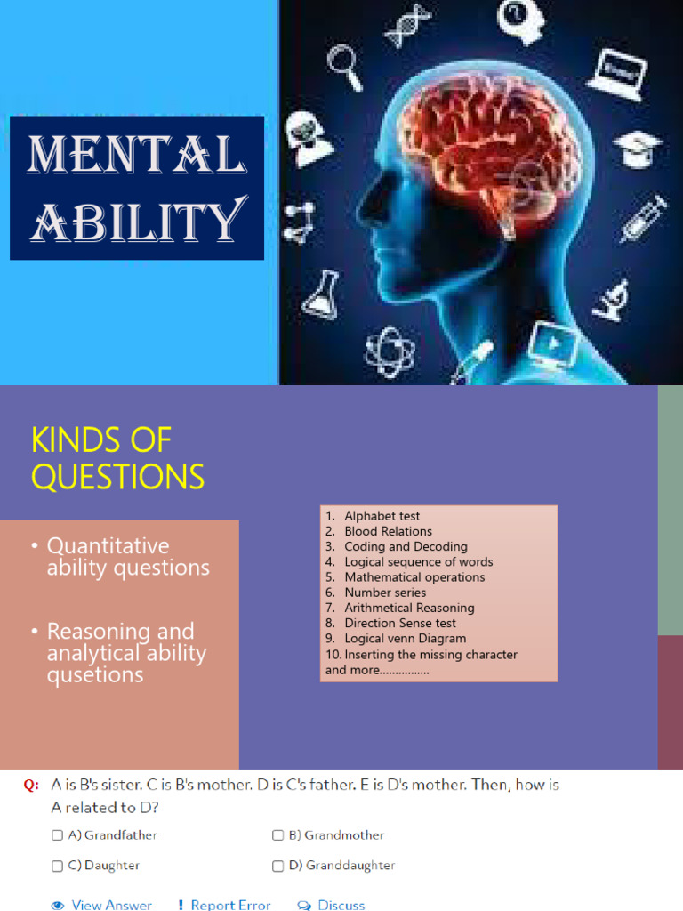Mental Ability | PDF
