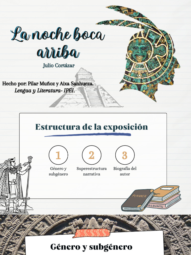 Presentación - Lengua y Lit. La Noche Boca Arriba | PDF