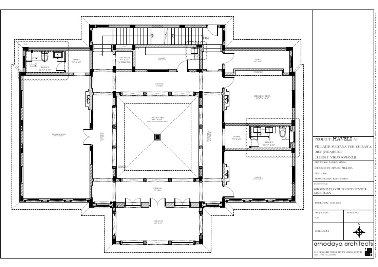 Ground Floor Toilet Center Line Plan - 12.04.2025-2 | PDF ...