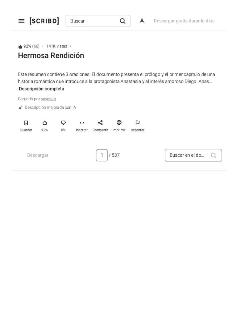Hermosa Rendición - PDF - La Risa - Amor | PDF