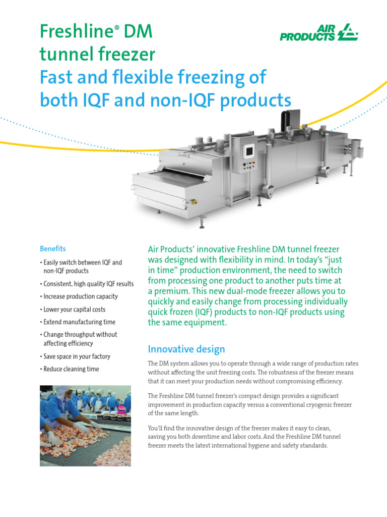 332 12 064 US Jan20 Freshline DM Tunnel Freezer | PDF | Refrigerator | Food Science