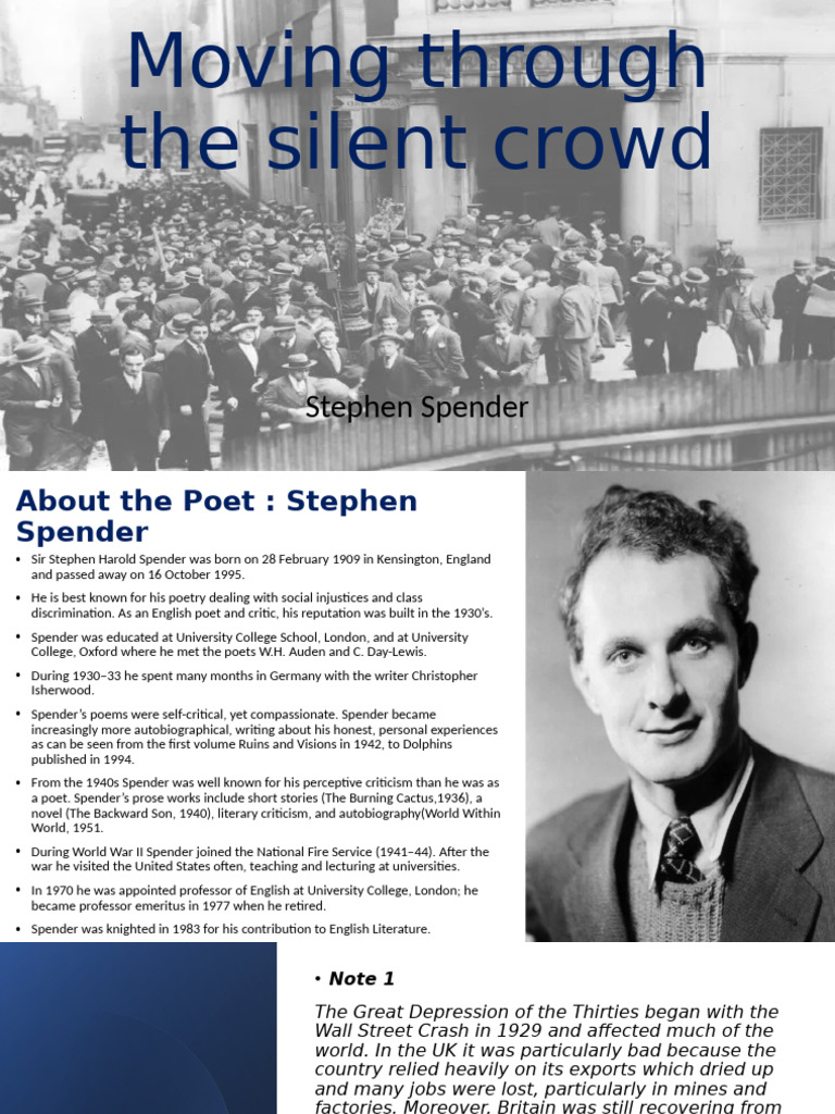 Moving Through The Silent Crowd | PDF | Poetry