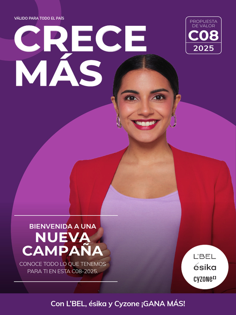 Folleto Crece Más C08 2025 - Compressed | PDF | Belleza | Bienes de consumo