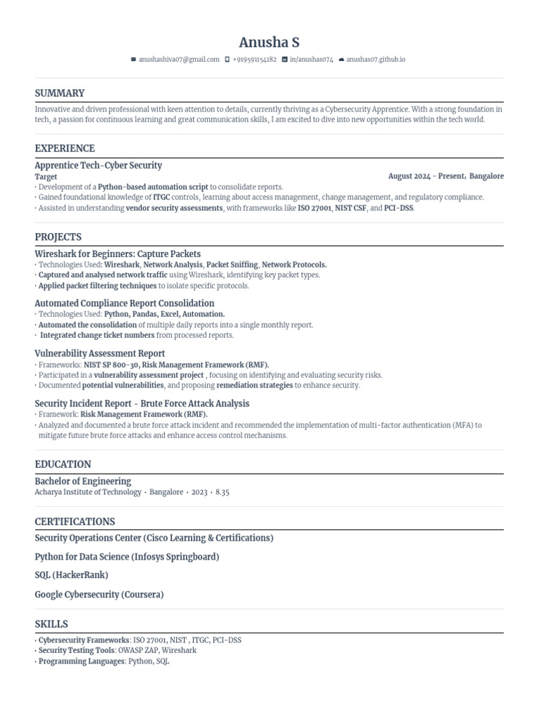 Anusha IT | PDF | Computer Security | Security