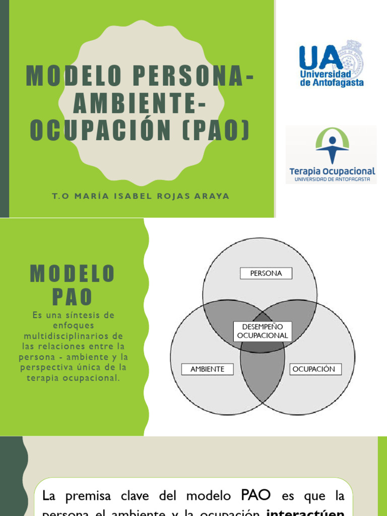 Modelo PAO | PDF | Terapia ocupacional | Sicología