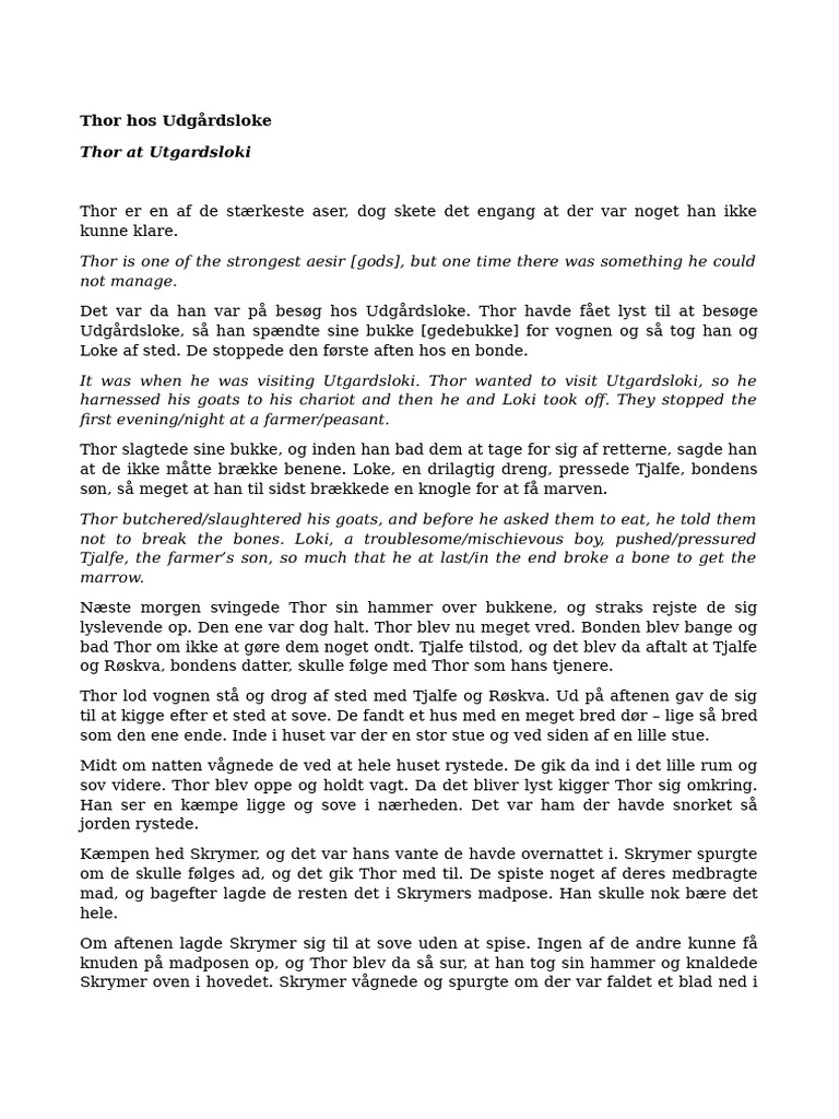 Thor hos Udgårdsloke_til 5 dec | PDF