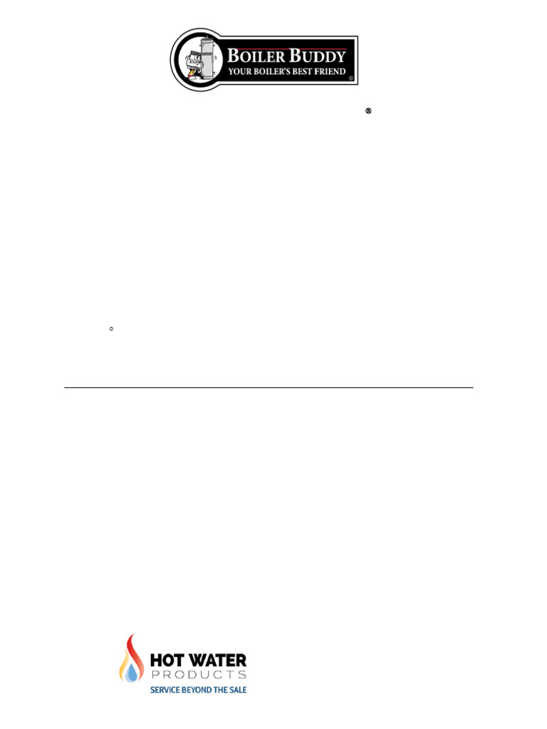 Boiler Buddy Buffer Tanks Spec Sheet | PDF