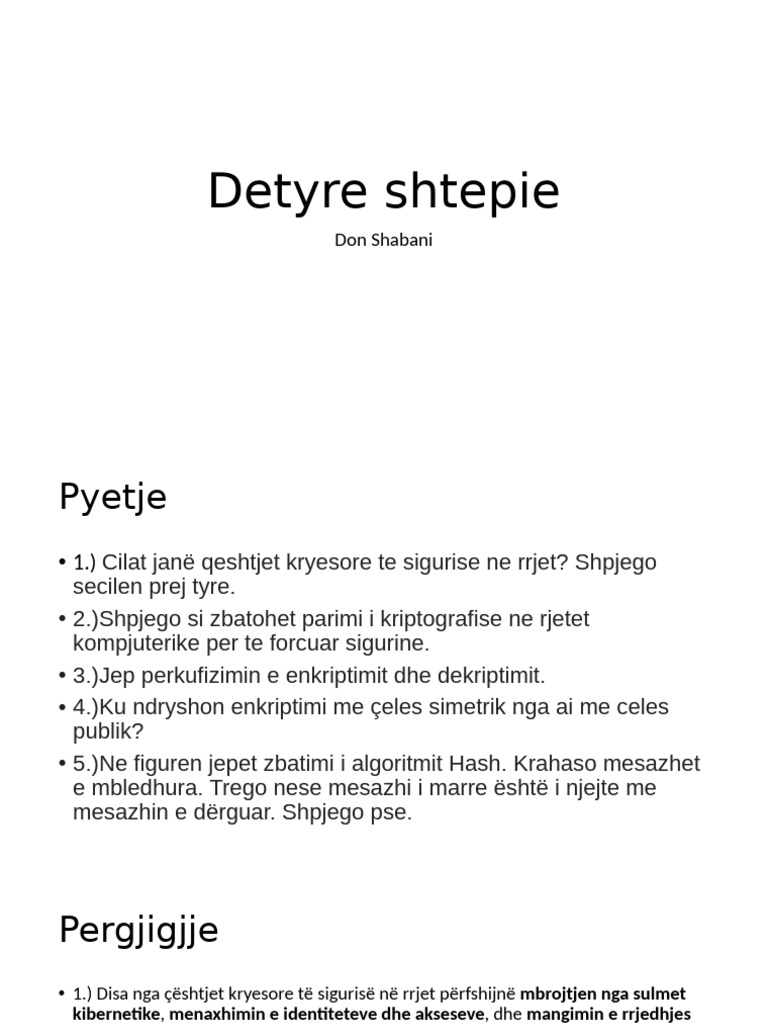 TIK Detyra 58 FQ | PDF