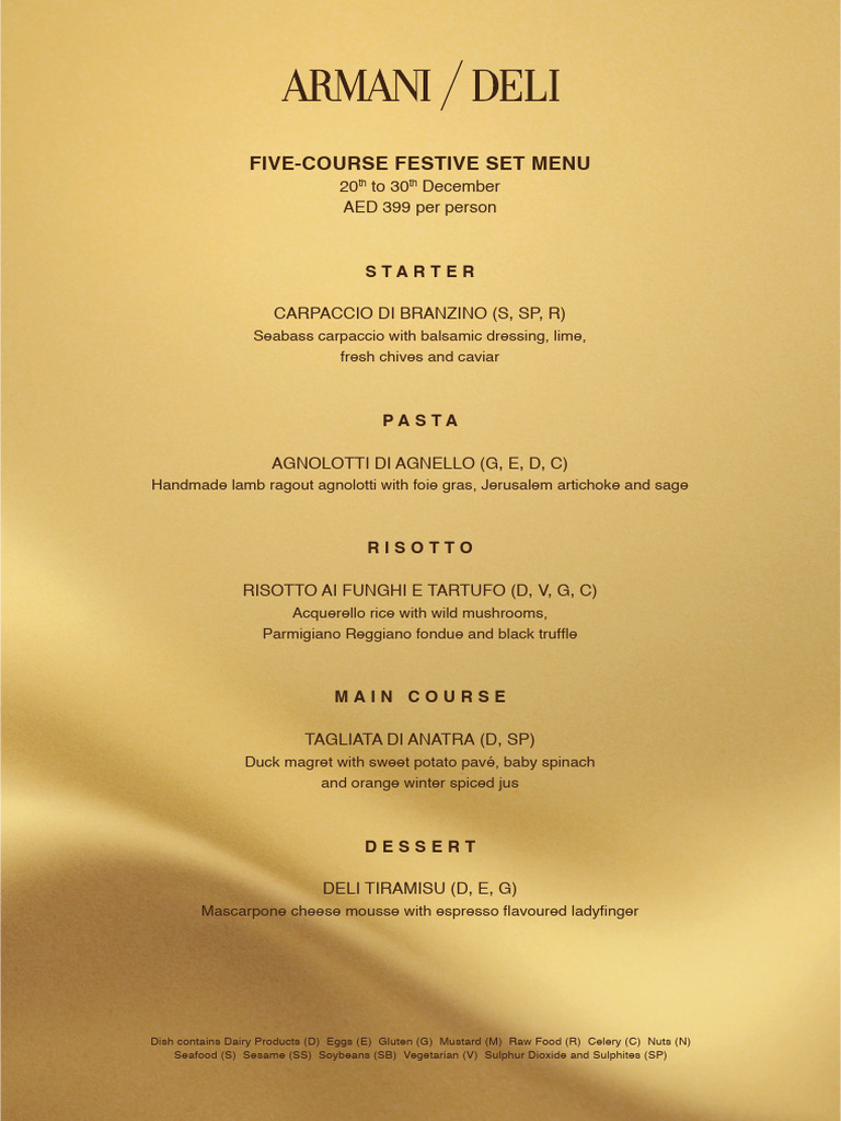Deli - Festive Set Menu | PDF