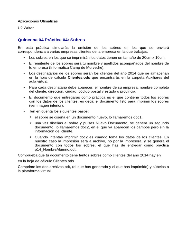 Q04 P04 Sobres | PDF