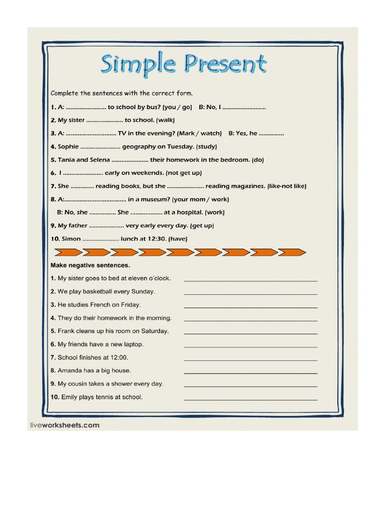 Worksheet 47358 | PDF
