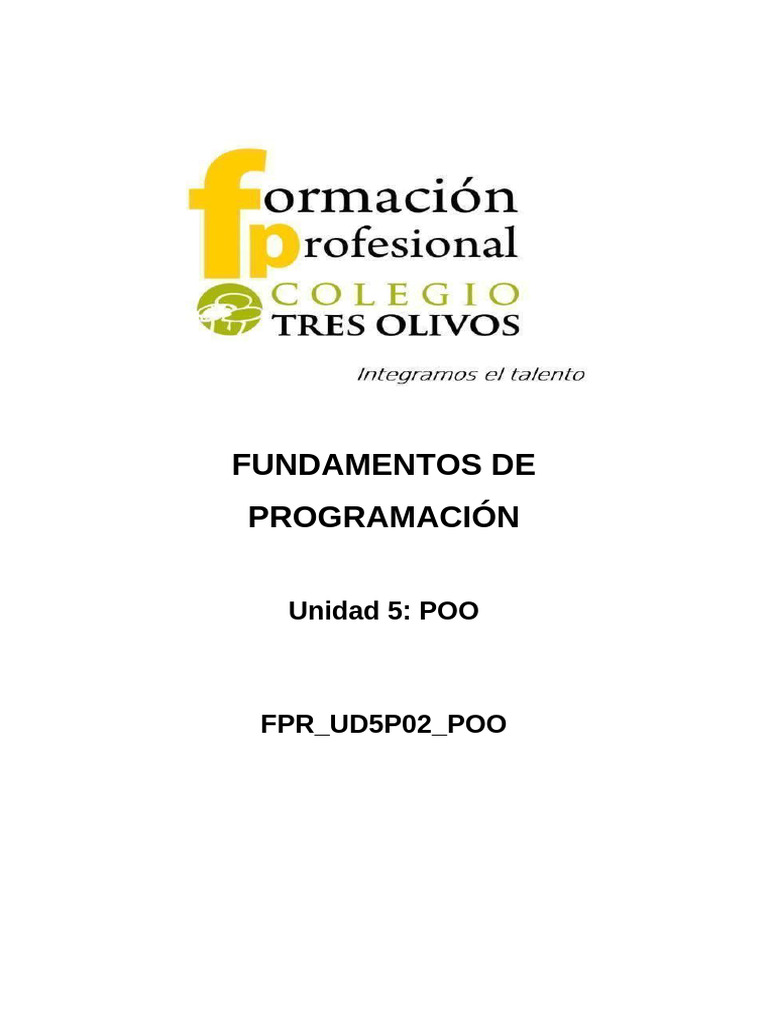 FPR UD5P02 POO AV Irubio | PDF