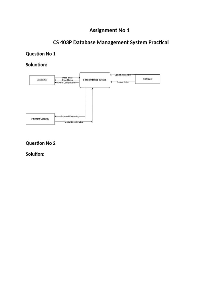 Assignment No 1 CS 403 | PDF