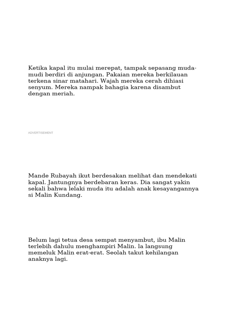 Upload 6 Ketika Kapal Itu Mulai Merepat, Tampak Sepasang Muda-Mudi Berdiri Di Anjungan | PDF