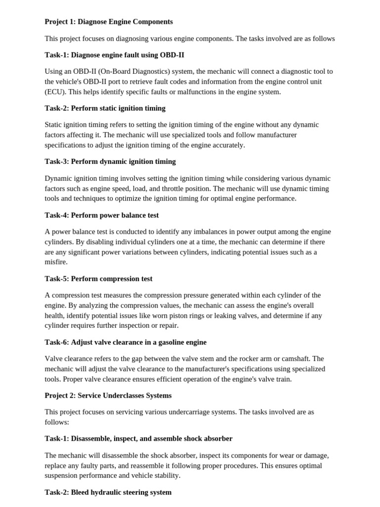 Coc Level 5 Mechanical Pdf Anti Lock Braking System Engines