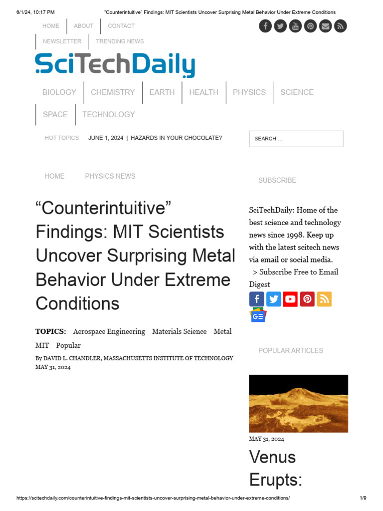 “Counterintuitive” Findings_ MIT Scientists Uncover Surprising Metal ...