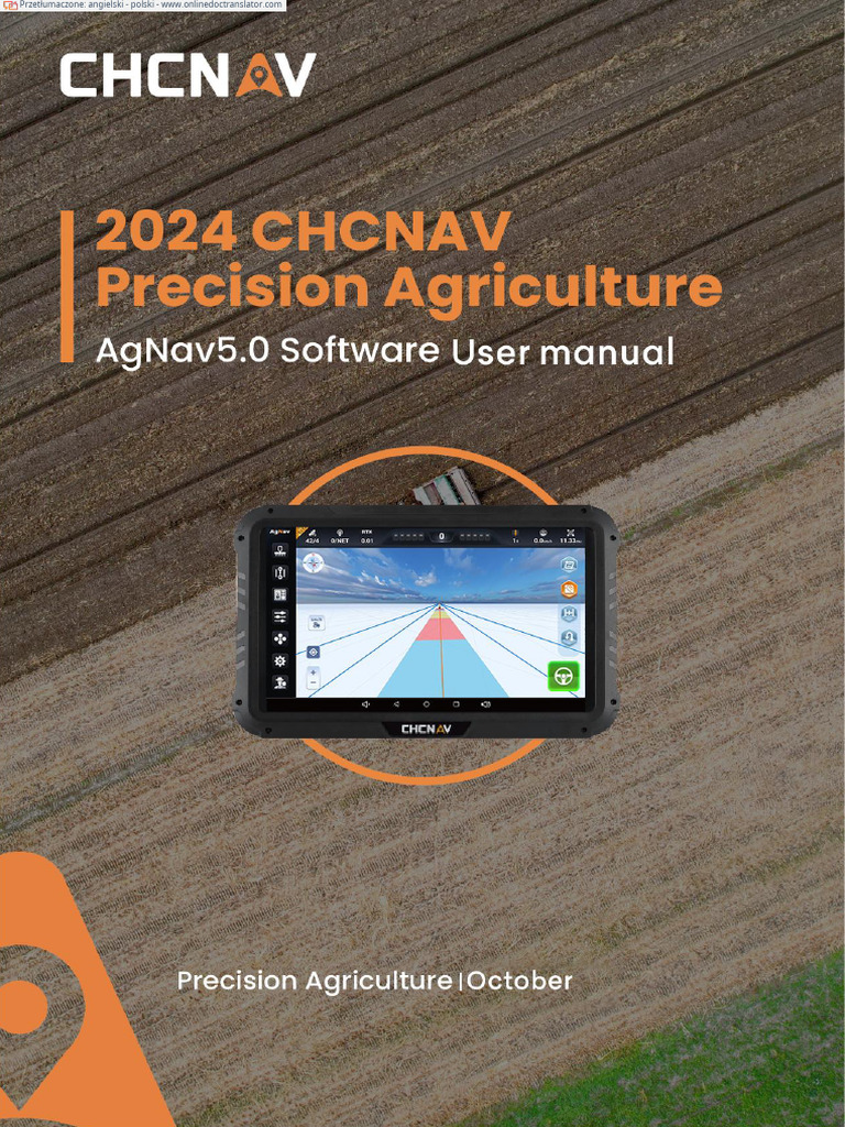 CHCNAV AgNav5.0 Software User Manual - 20241023.en - PL | PDF