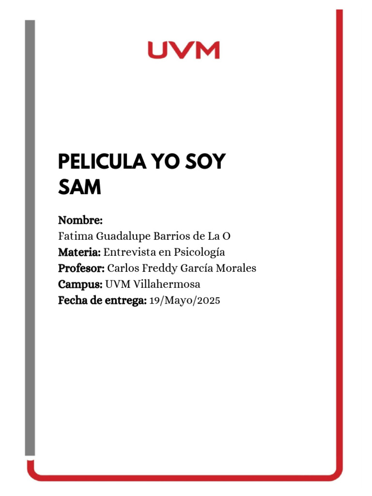 Análisis de "Yo soy Sam" en Psicología | PDF | Empatía | Sicología