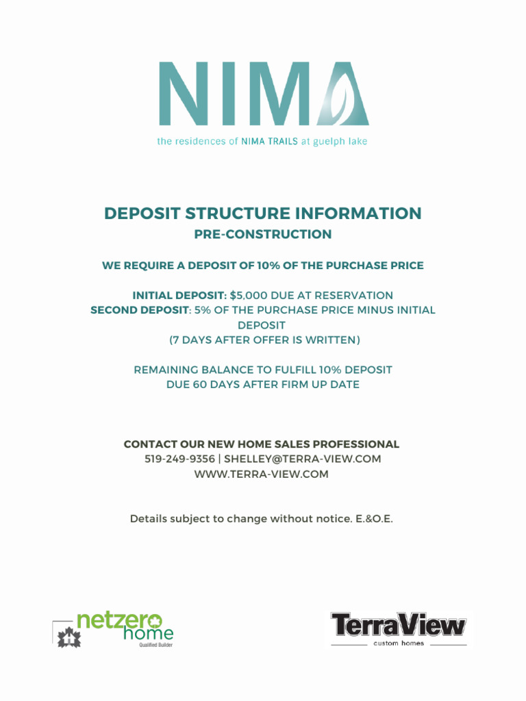 NiMa Trails Sales Package October 2024 | PDF | Motor Vehicle