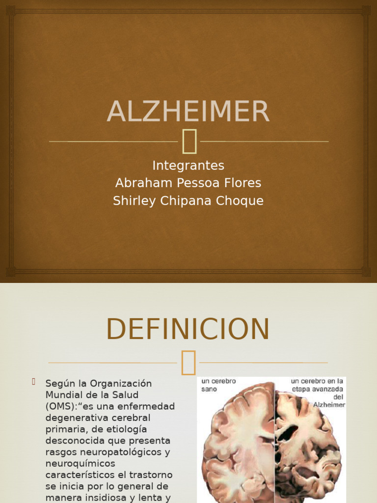 ALZHEIMER | PDF | Enfermedad de Alzheimer | Especialidades Medicas