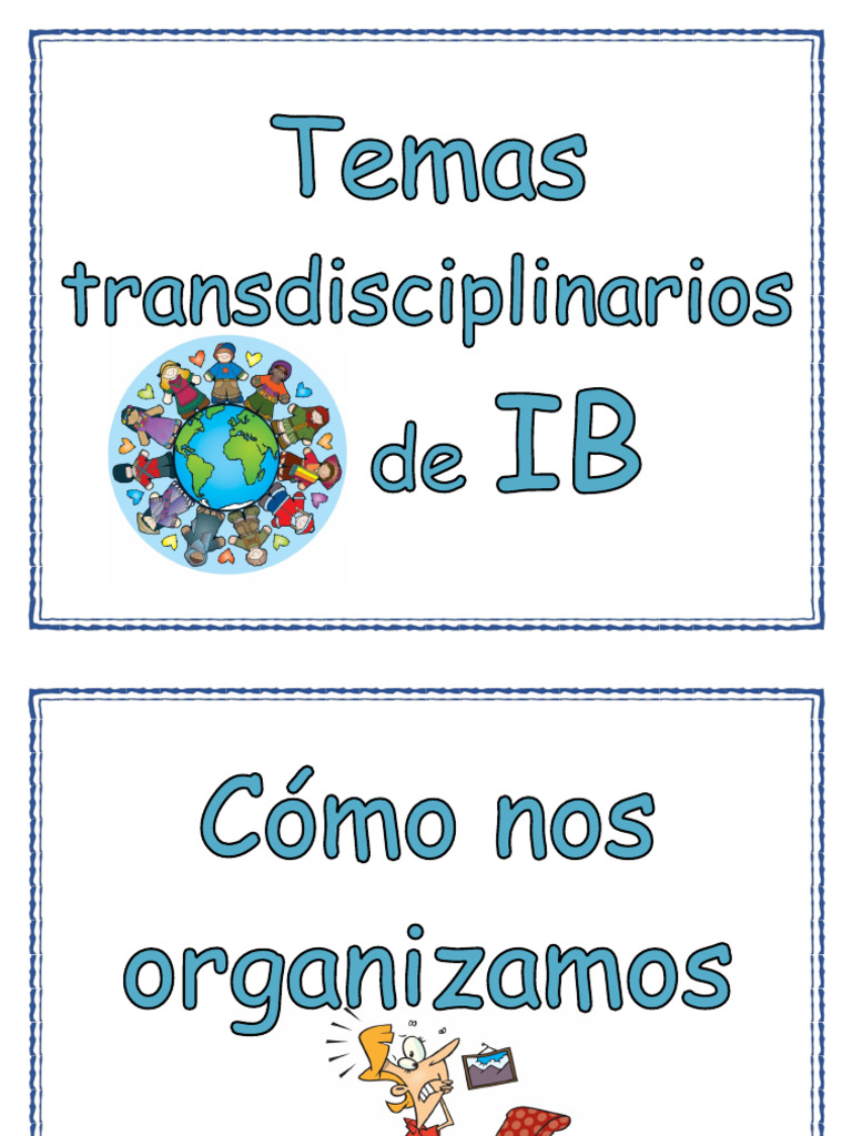 SpanishIBTransdisciplinaryThemeFreebie 1 | PDF