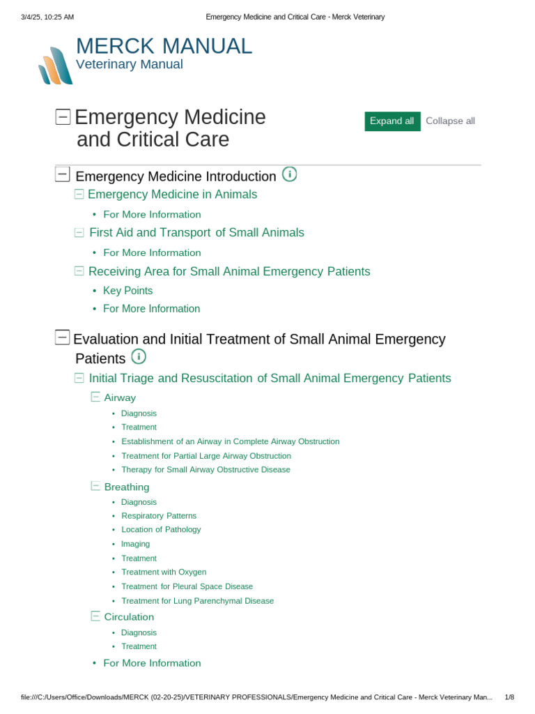 Small Animal Emergency Care Guide | PDF | Wound | Cardiopulmonary ...