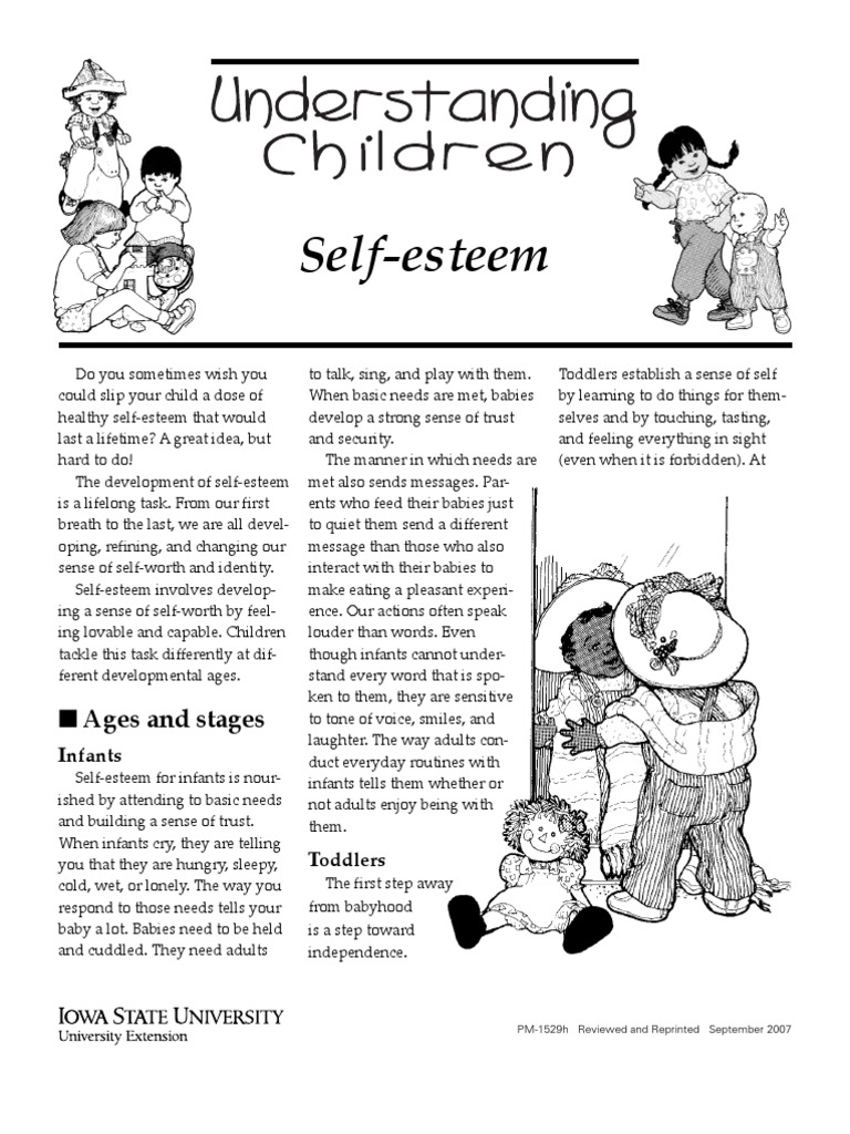 Understanding Children Self Esteem | PDF | Self Esteem | Infants