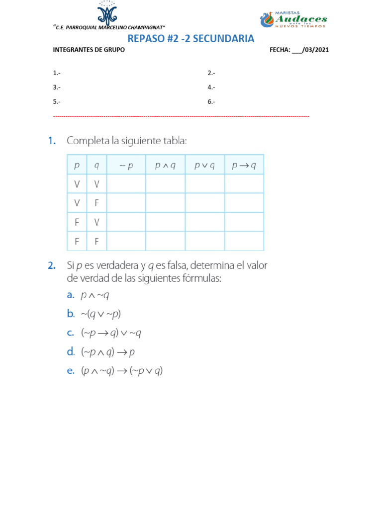 Trabajo Grupal 2 Sec Nº2 | PDF
