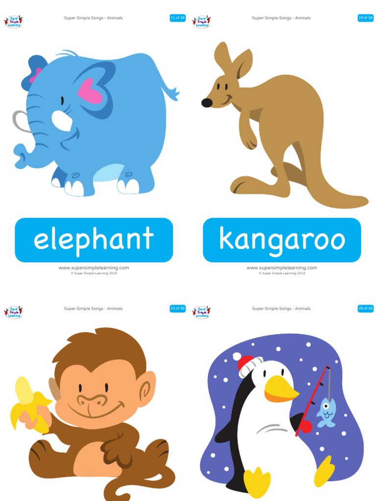 Let's go to the zoo - Flashcards | PDF