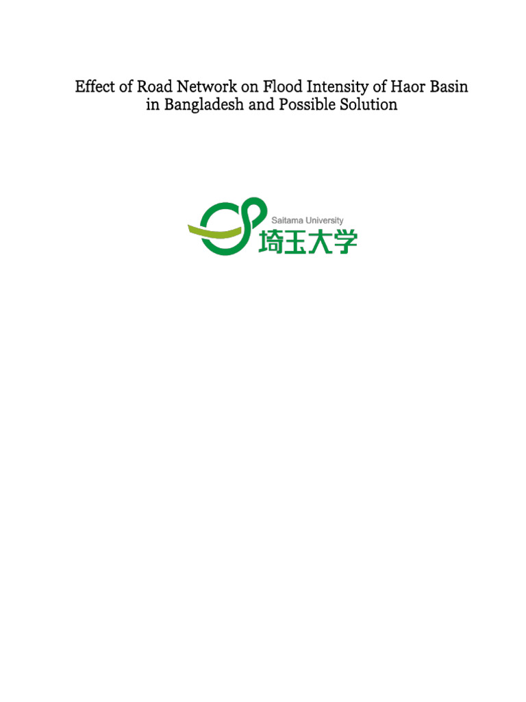 Thesis Proposal - Sowmitra Das Shuvro (23me143) | PDF | Flood | Rain