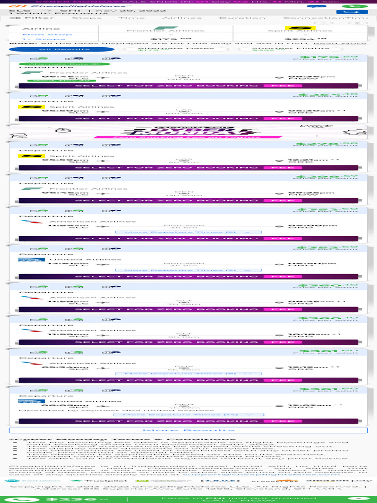 Cheapflightsfares - Flights Result | PDF | Civil Aviation | Airlines