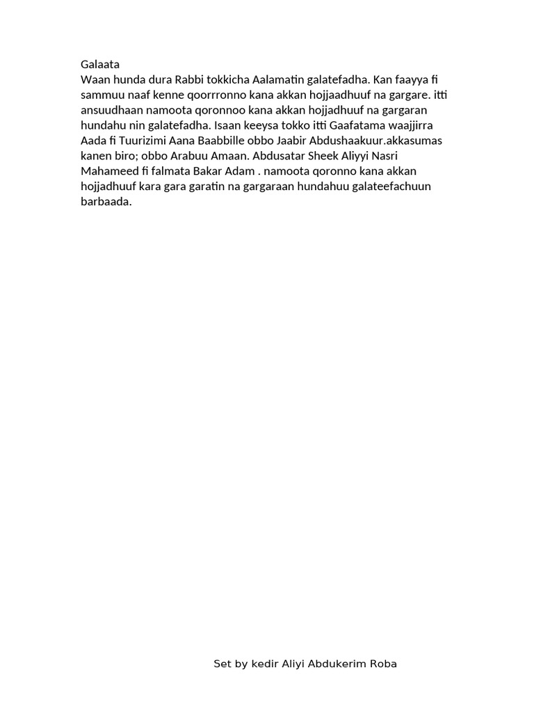 Dawoo Arba Baabbilee Research 12 New 33333333333 | PDF