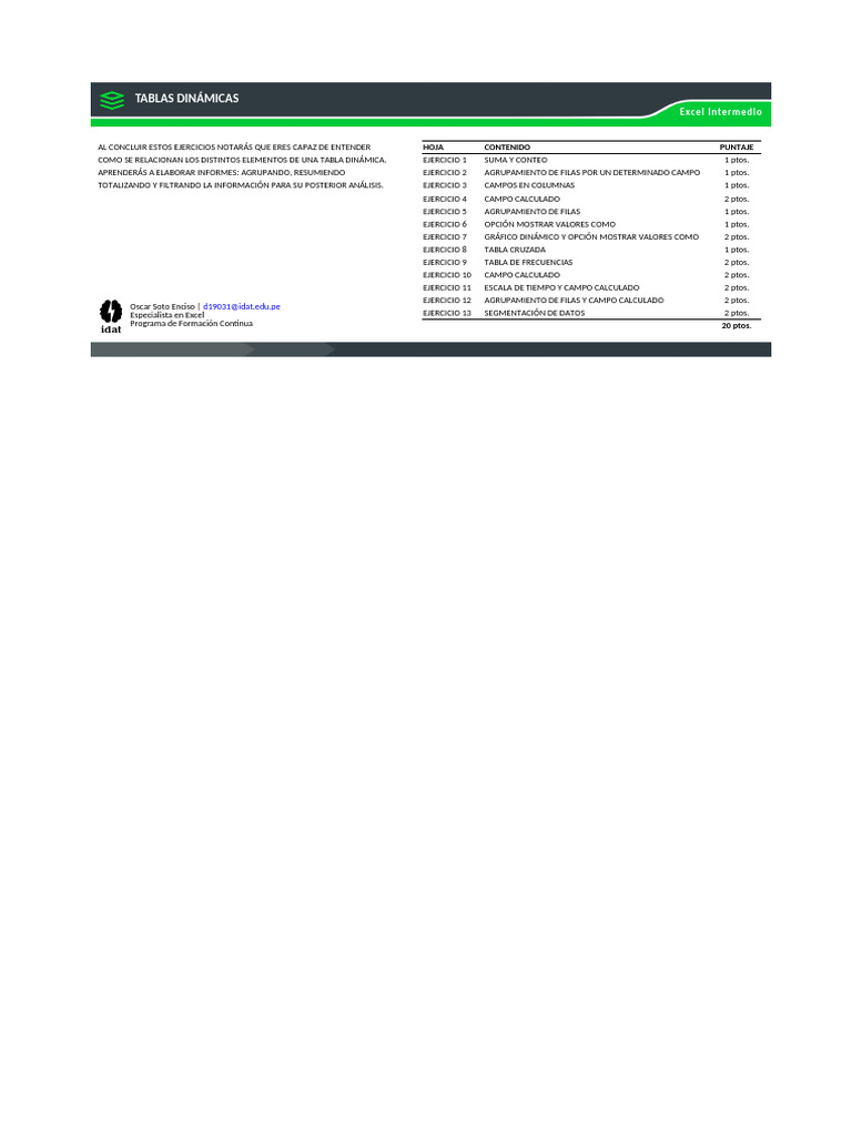PC Tablas Dinamicas (Clean) | PDF | Microsoft Excel | Chocolate