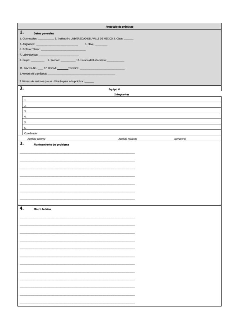 Protocolo Lab Uvm | PDF