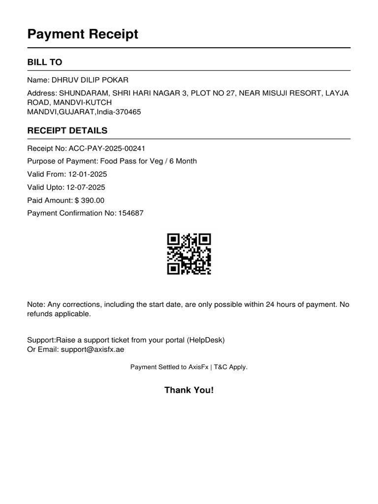 Atmia Food Receipt 12 Jan To 12 July 2025 | PDF