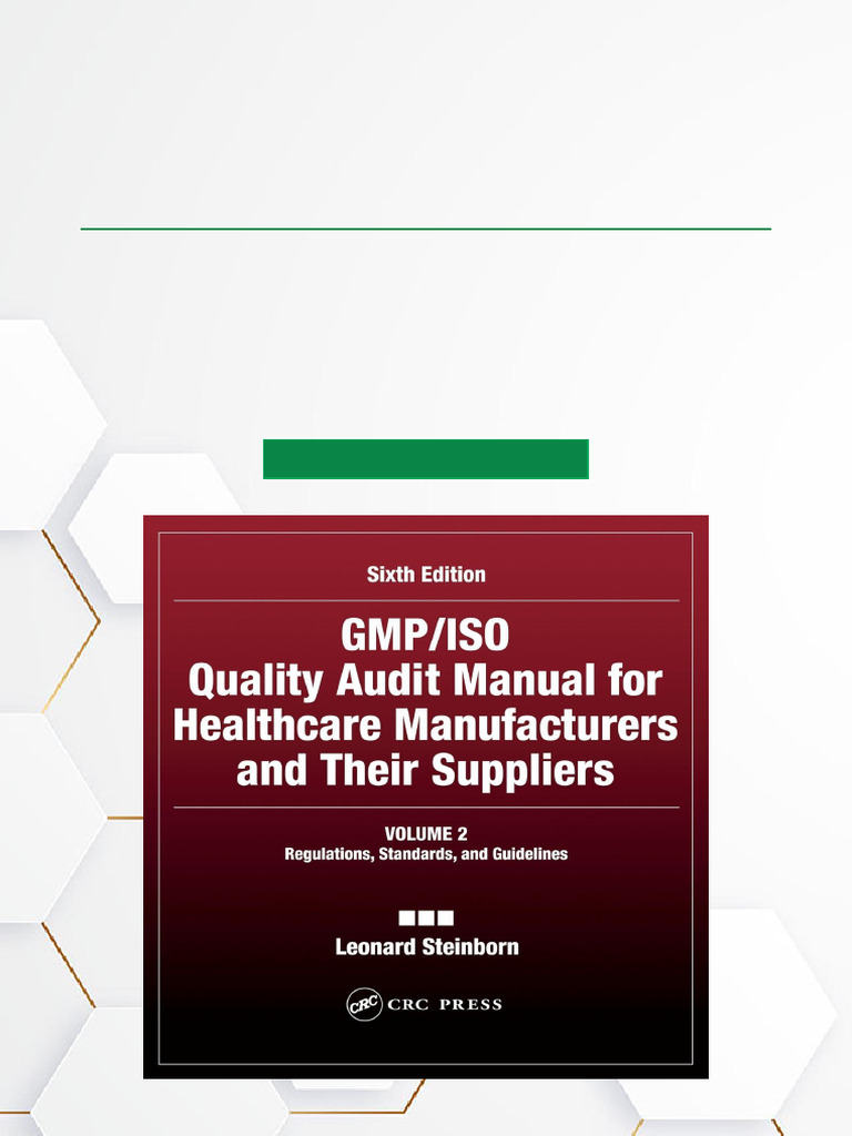 GMP/ISO Quality Audit Manual Volume 2 | PDF | Records Management