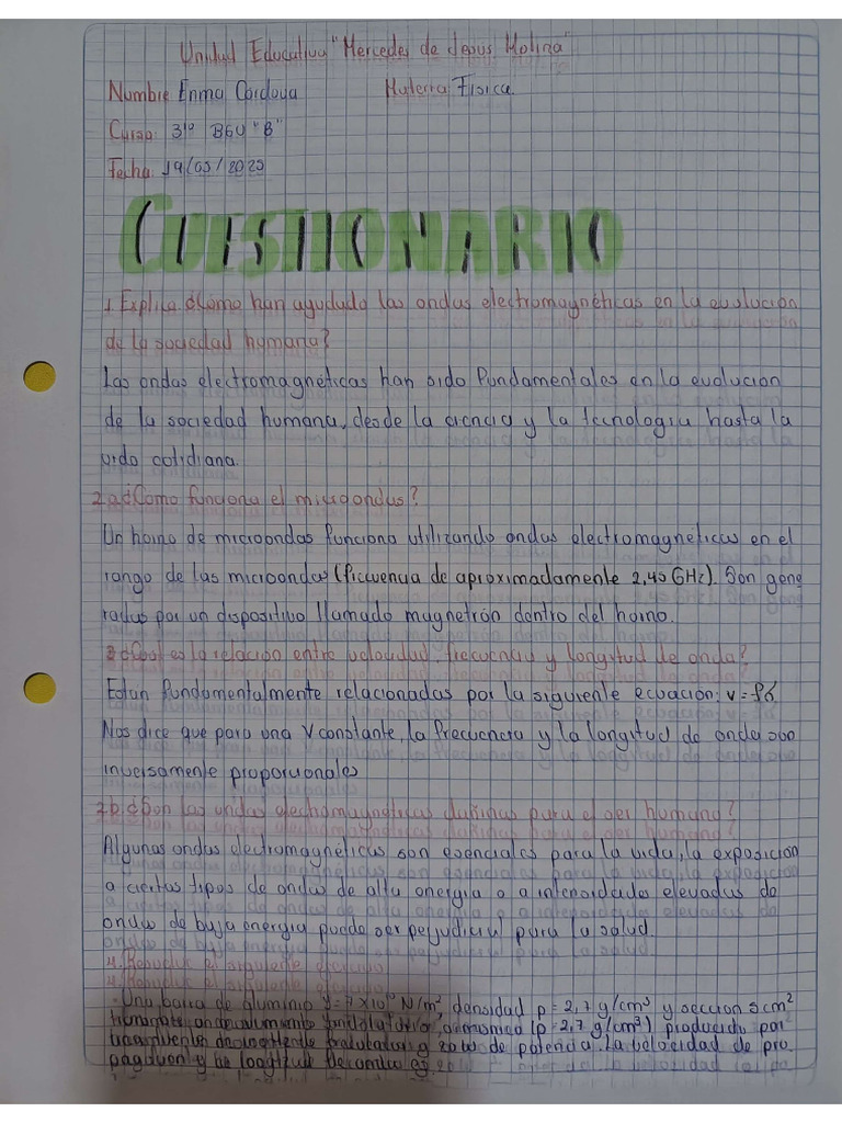 Enma Córdova_ trabajo de física | PDF