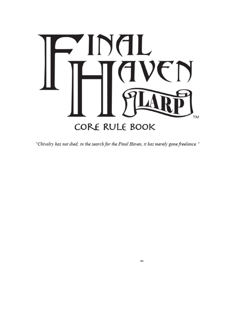 Final Have 2016 Rule Book | PDF | Dwarf (Dungeons & Dragons)