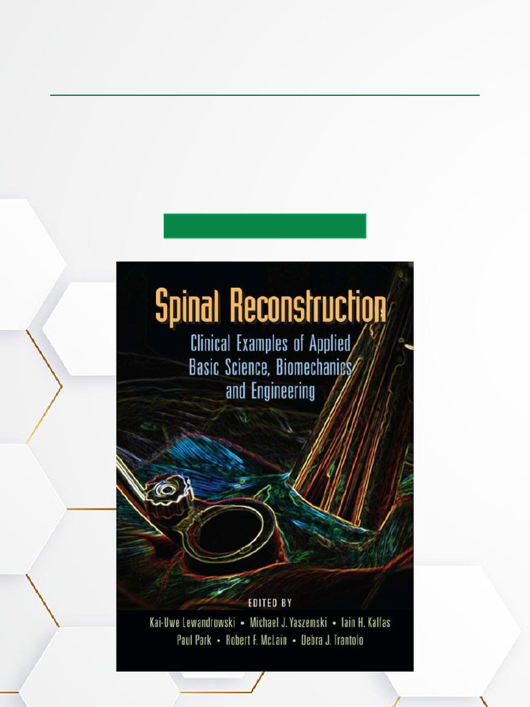 Spinal Reconstruction Clinical Examples of Applied Basic Science ...