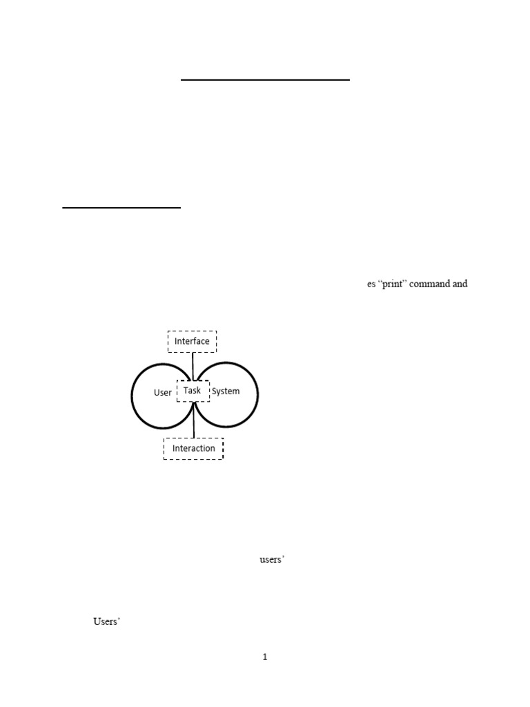 SEN103 - Interaction Design - Lecture Note 1 | PDF | Human–Computer Interaction | Usability