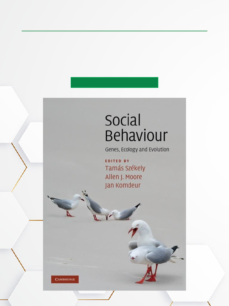 Social Behaviour Genes, Ecology and Evolution 1st Edition PDF DOCX Download | PDF | Sociobiology ...