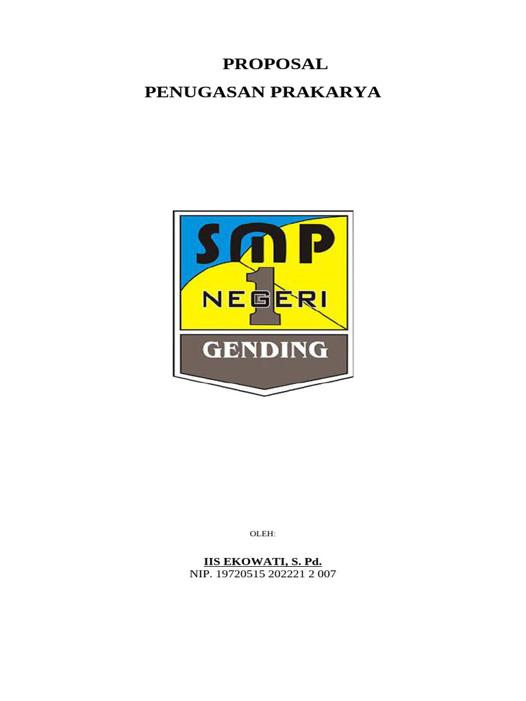 Proposal Penugasan Prakarya 2024-2025 | PDF