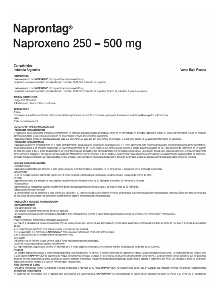 Naprontag Prospecto | PDF