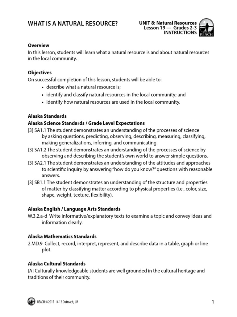 19 Reach 23 What Is A Natural Resource | PDF | Science | Plants